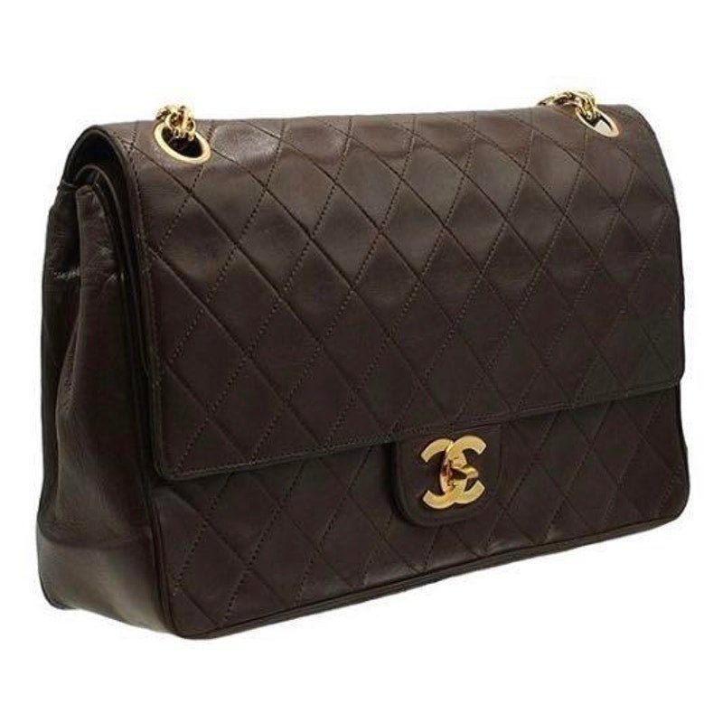 Rare Vintage Chanel Two-Tone Double Flap Bag